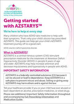 Informational Resources for ADHD & AZSTARYS™
